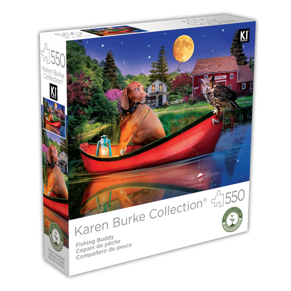 Buy Fishing buddy, karen burke (550pcs) Puzzle | Jigsaw Jungle