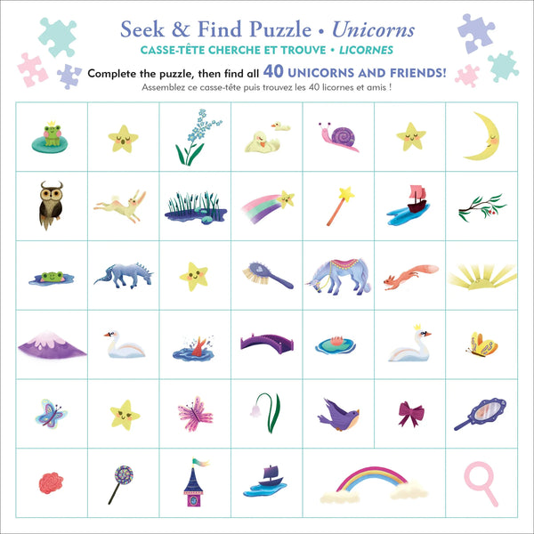 Buy Seek & find - unicorns (100pcs) Puzzle | Jigsaw Jungle