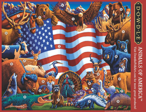 Buy Dowdle animals of america (100pcs) Puzzle | Jigsaw Jungle