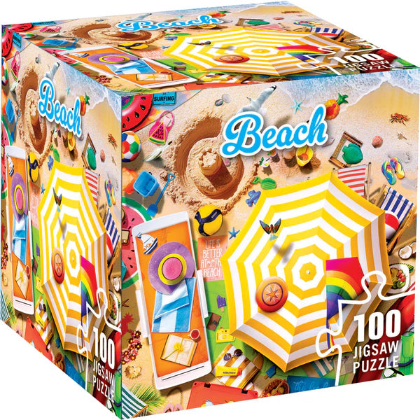 Buy Fun in the sun - beach cube puzzle (100pcs) Puzzle | Jigsaw Jungle