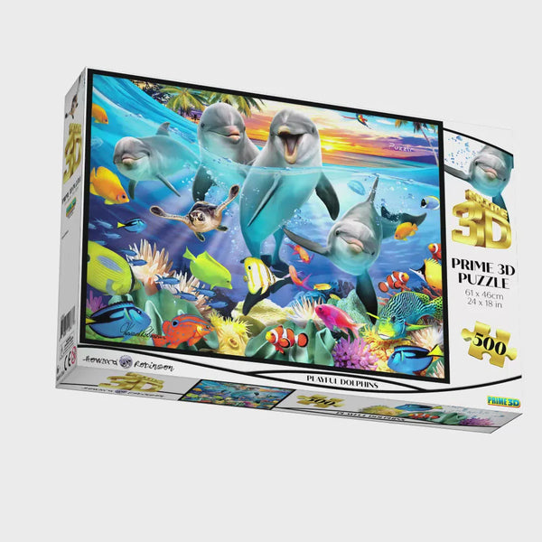 Buy Dolphins, howard robinson (3d puzzle) (500pcs) Puzzle | Jigsaw Jungle