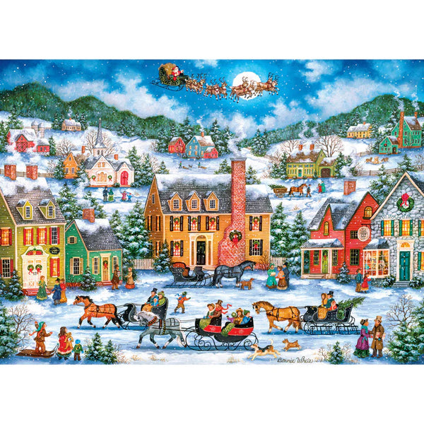 Buy Signature collection - christmas eve fly-by santa, bonnie white (300pcs) Puzzle | Jigsaw Jungle