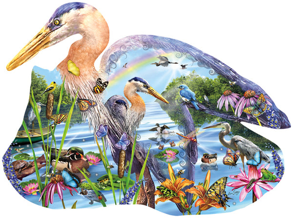 Buy Wetland wonders (shaped) Puzzle | Jigsaw Jungle