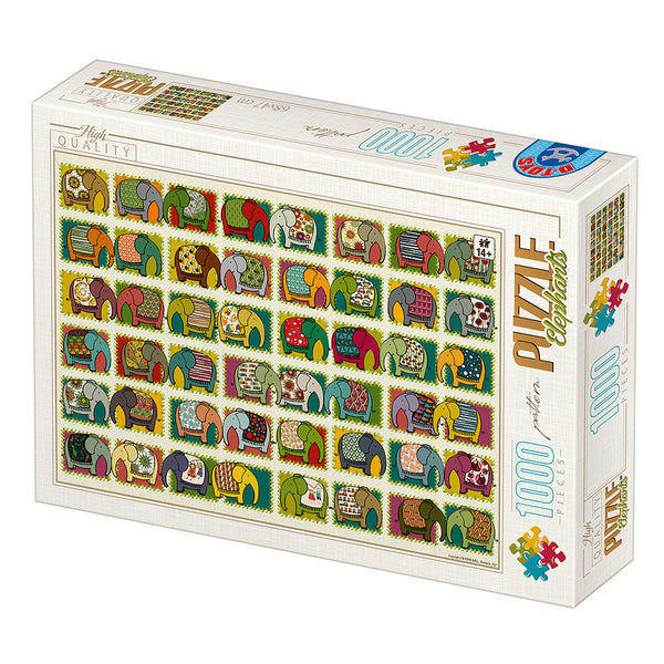 Buy Pattern elephants (1000pcs) Puzzle | Jigsaw Jungle