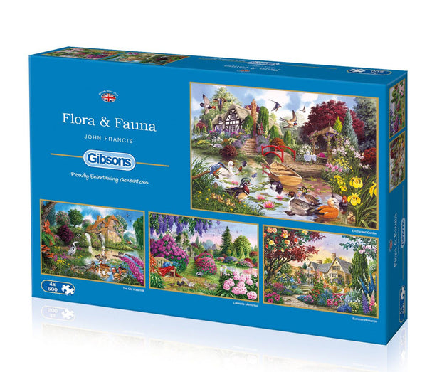 Buy Pfg flora & fauna, john francis (4-in-1 multipack) (usage/used - puzzles for good) Puzzle ...