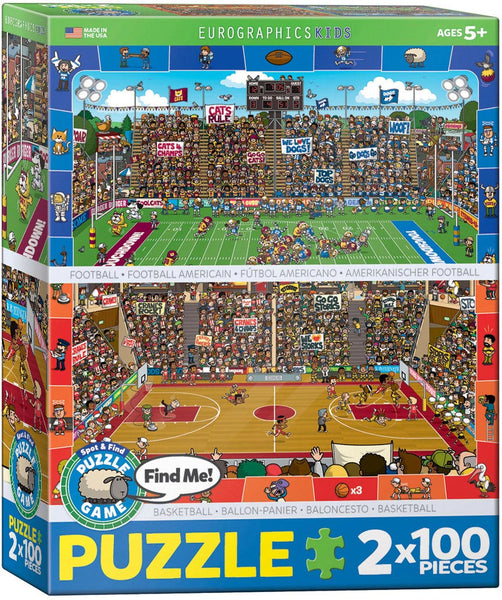 Buy Spot & find: football & basketball (2-in-1) Puzzle | Jigsaw Jungle