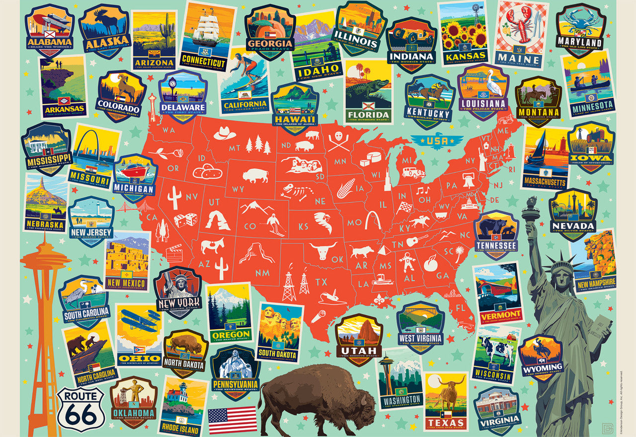 Buy Usa travel posters (2000pcs) Puzzle | Jigsaw Jungle