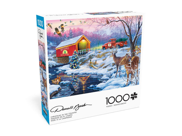 Buy Christmas in the country, darrell bush Puzzle | Jigsaw Jungle