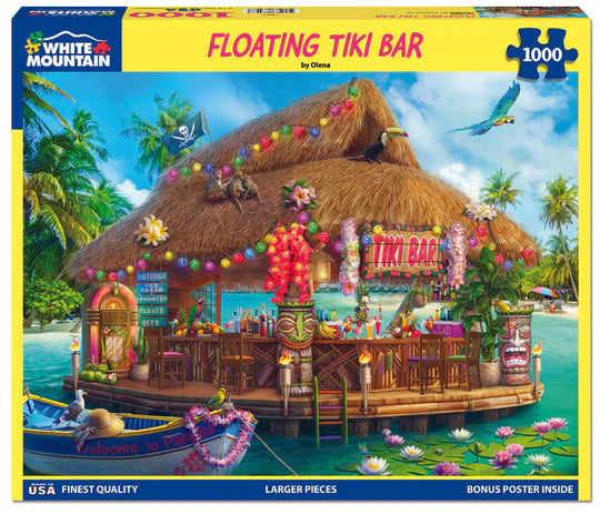Buy Floating tiki bar (1000pcs) Puzzle | Jigsaw Jungle