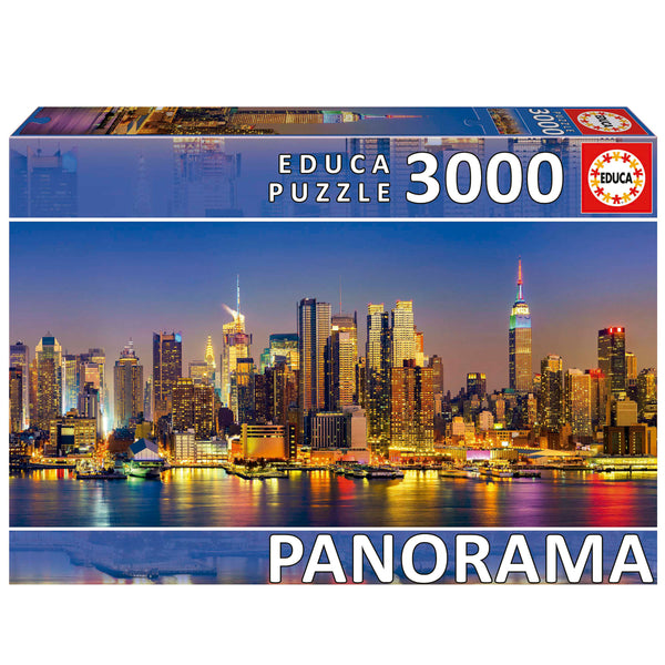Buy New york skyline (3000pcs) (panoramic) Puzzle | Jigsaw Jungle