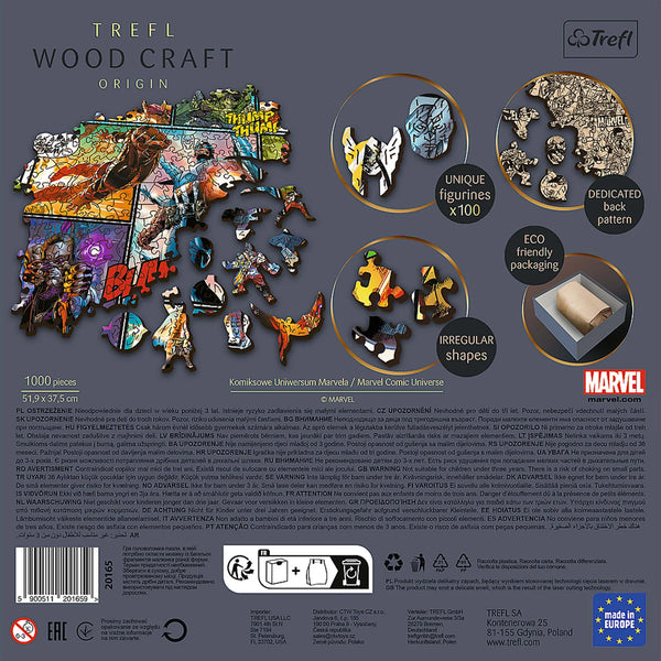 Buy Trefl wood craft - marvel comic universe (1000pcs) (wooden jigsaw ...