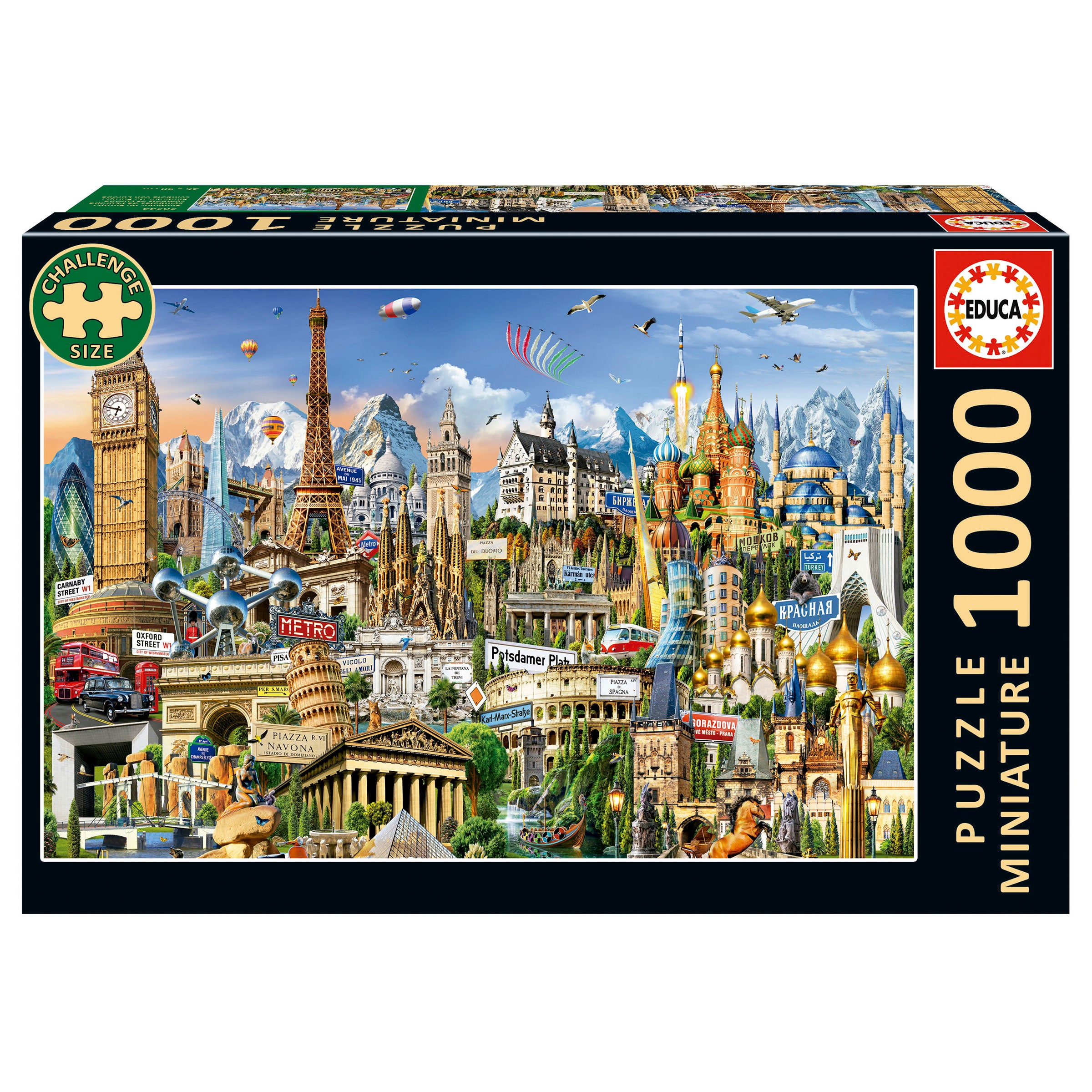 Buy Mini challenge - symbols of europe (1000pcs) Puzzle | Jigsaw Jungle