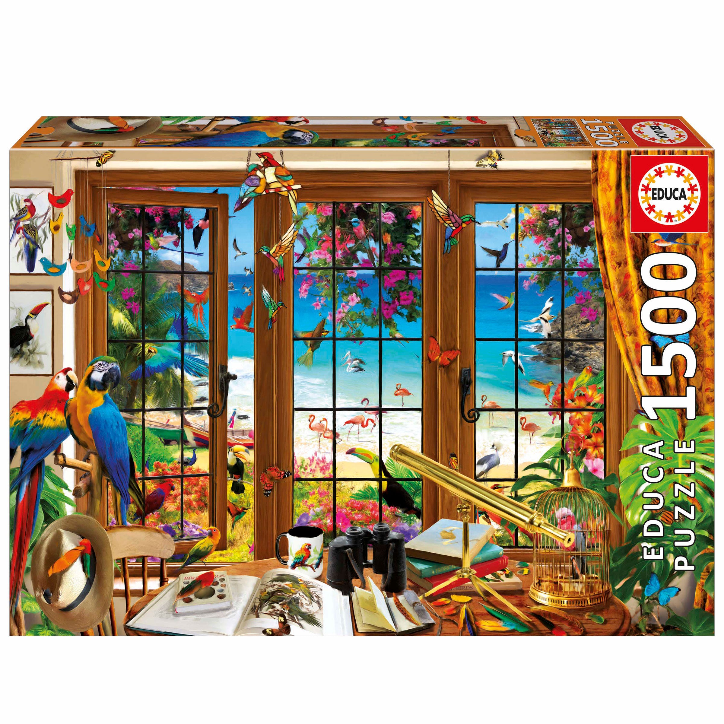 Buy Bird watcher's window, garry walton (1500pcs) Puzzle | Jigsaw Jungle