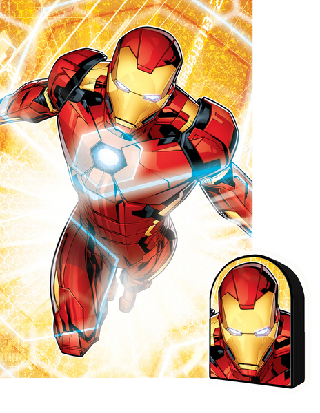 Buy Marvel - iron man in shaped collectable tin (3d puzzle) (300pcs ...