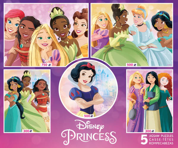Buy Disney - princess - 5-in-1 multipack Puzzle | Jigsaw Jungle