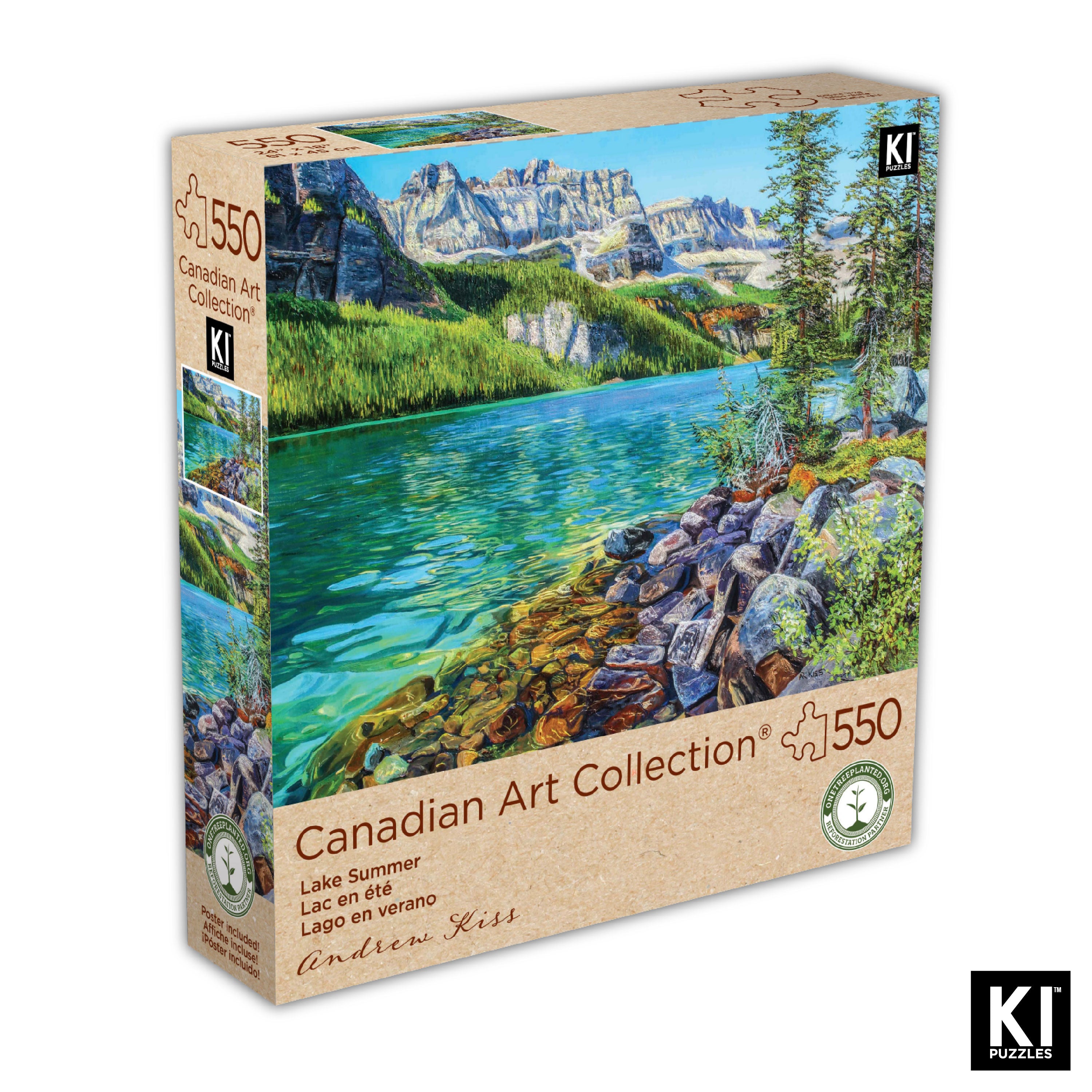 Buy Canadian art collection - lake summer, andrew kiss (550pcs) Puzzle ...