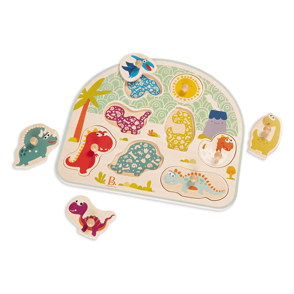 Buy Stomping dinos (peg puzzle) Puzzle | Jigsaw Jungle
