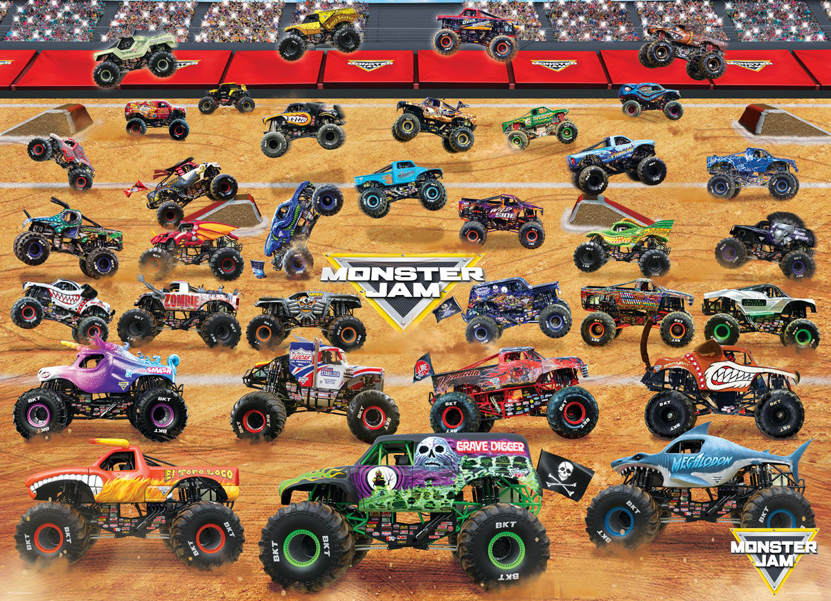 Buy Monster jam - truck lineup (1000pcs) Puzzle | Jigsaw Jungle