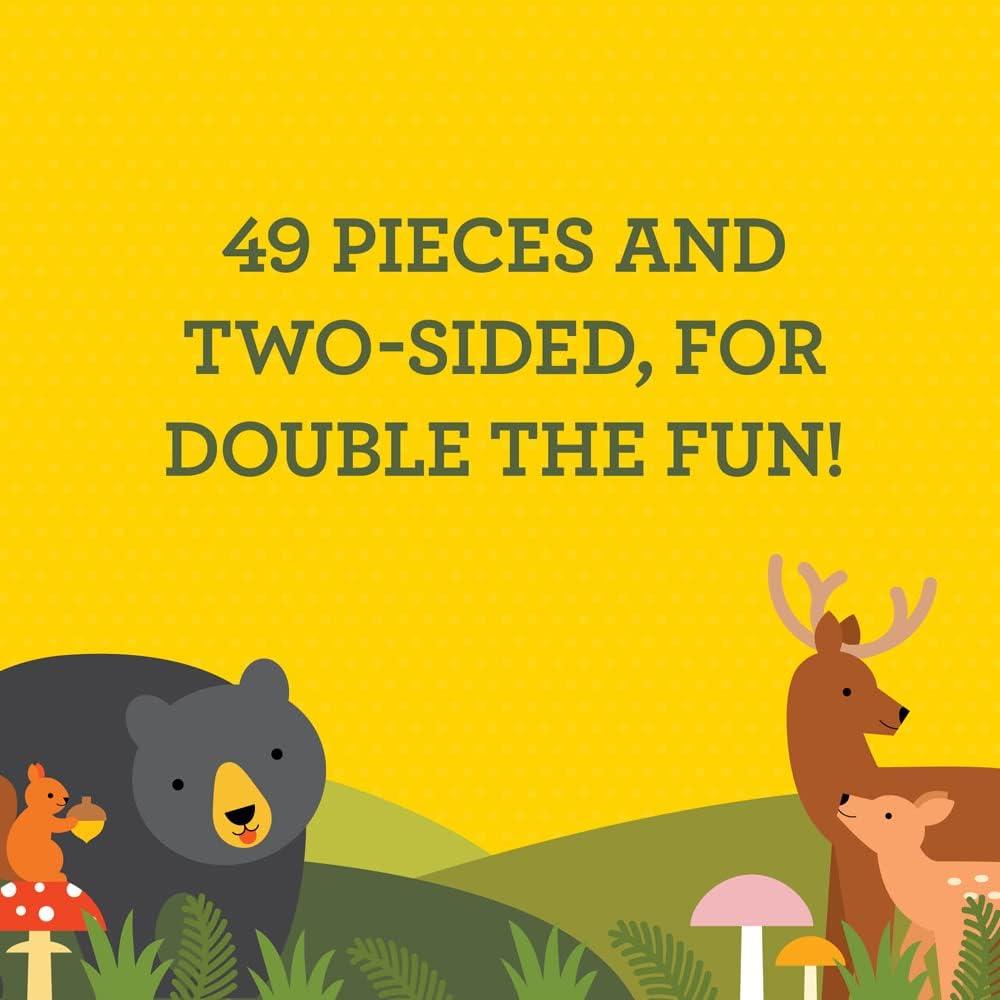 Buy Woodland - two sided on-the-go puzzle (48pcs) Puzzle | Jigsaw Jungle