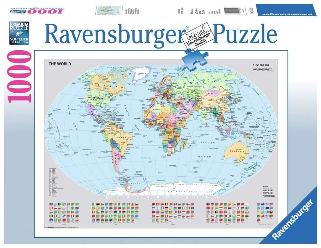 Buy Pfg ravensburger world map (usage/used - puzzles for good) Puzzle ...