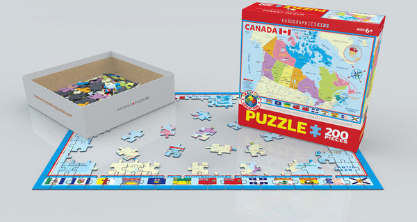 Buy Map of canada (200pcs) Puzzle | Jigsaw Jungle