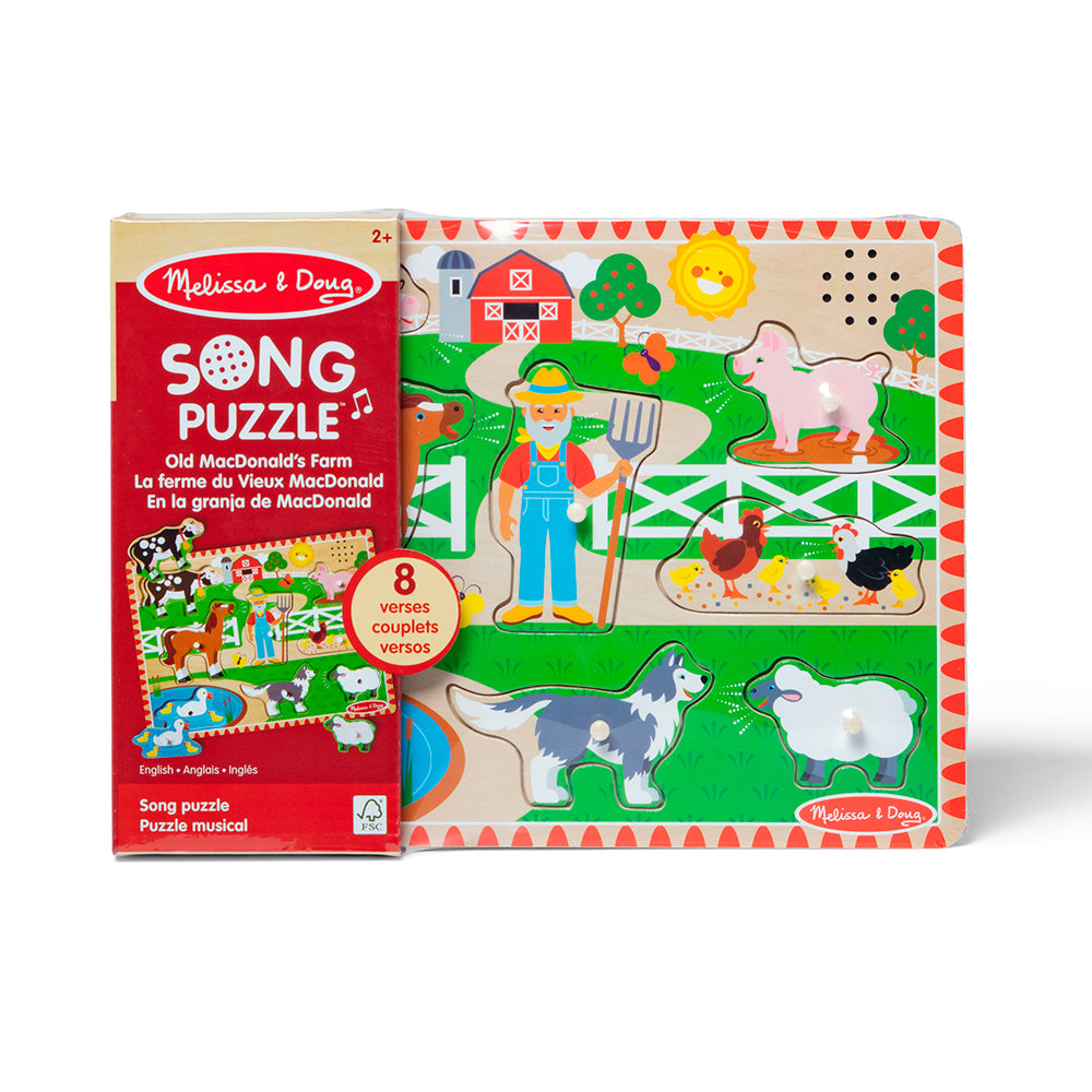 Buy Melissa & doug song - old macdonald's farm (peg tray) Puzzle ...