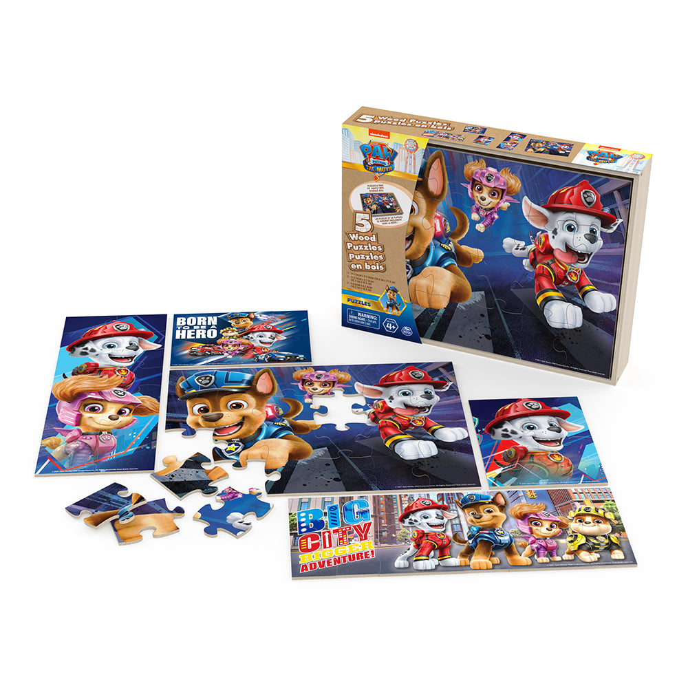 Buy Paw patrol 5-in-1 wood puzzles Puzzle | Jigsaw Jungle