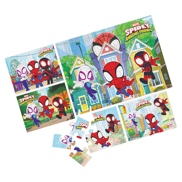Buy Spidey & friends 5-in-1 wood puzzles Puzzle | Jigsaw Jungle