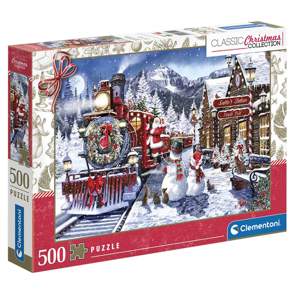 Buy Pfg classic christmas - train station with snowman (500pcs) (usage ...