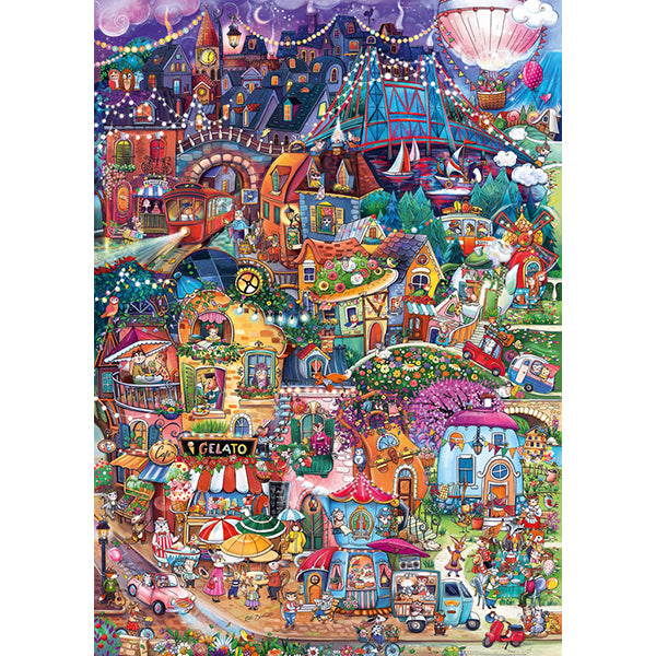 Buy Happytown - good evening, rita berman (1000pcs) Puzzle | Jigsaw Jungle