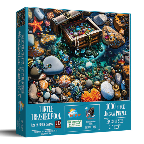 Buy Turtle treasure pond (1000pcs) Puzzle | Jigsaw Jungle
