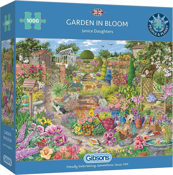 Buy Garden in bloom, janice daughters (1000pcs) Puzzle | Jigsaw Jungle