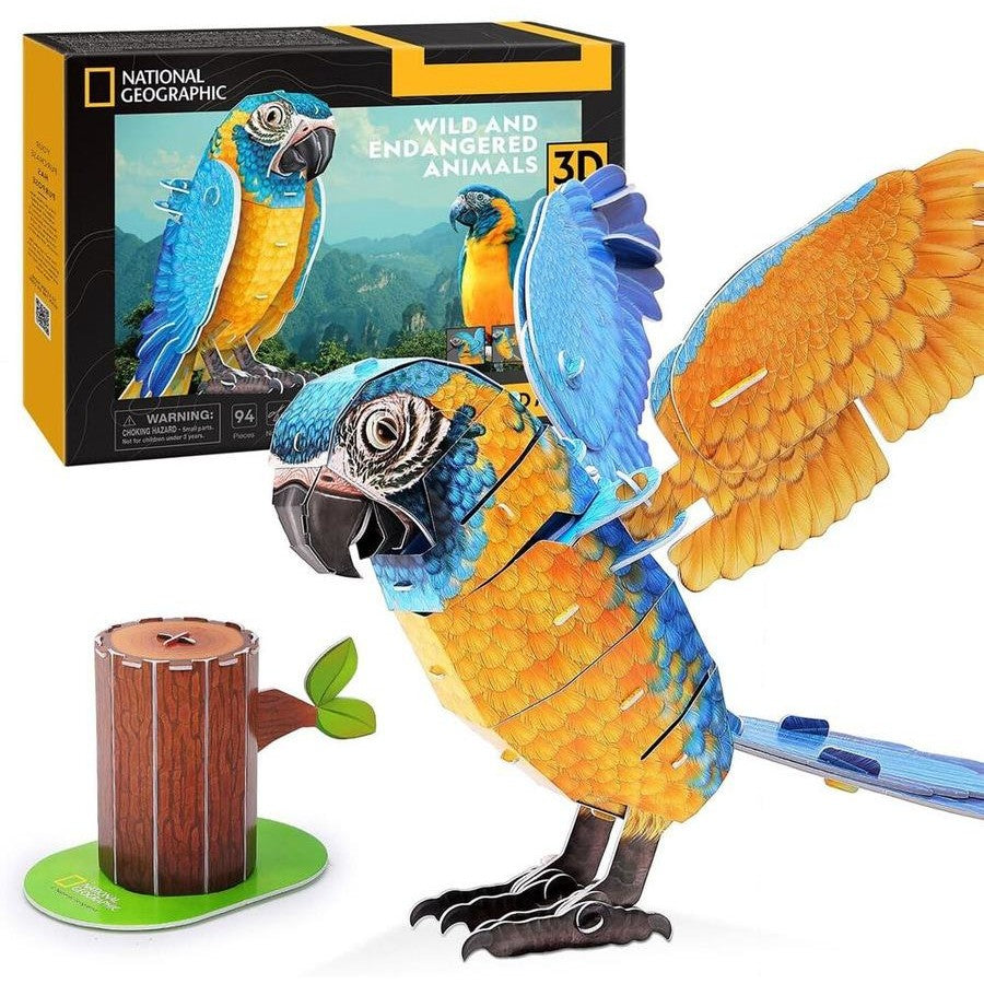 Buy National geographic - blue throated macaw (3d puzzle) (94pcs ...