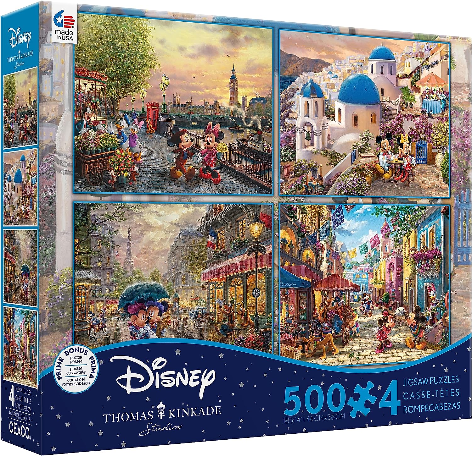 Buy Thomas kinkade disney collection - multipack (4x500pcs) Puzzle ...