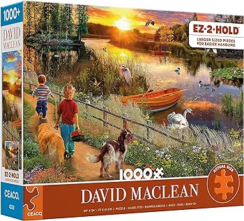 Buy River sunset, david maclean (1000pcs) (ez-2-hold) Puzzle | Jigsaw ...