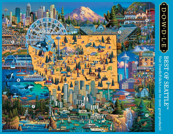 Buy Dowdle best of seattle (100pcs) Puzzle | Jigsaw Jungle
