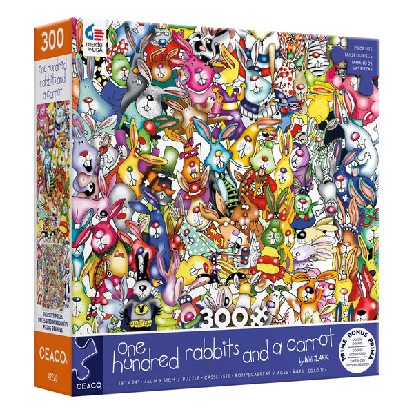 Buy One hundred and one - rabbits & a carrot (300pcs oversized) Puzzle ...
