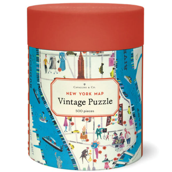 Buy Pfg vintage - new york map (500pcs) (usage/used - puzzles for good ...