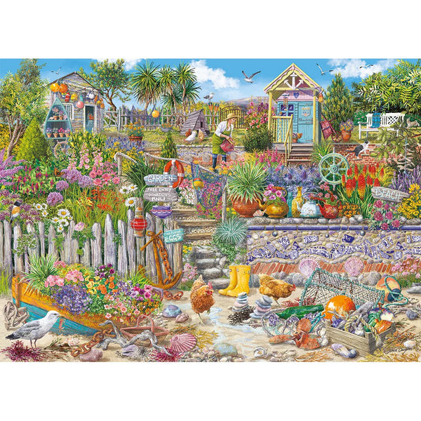 Buy Beachcomber's garden, janice daughters (1000pcs) Puzzle | Jigsaw Jungle