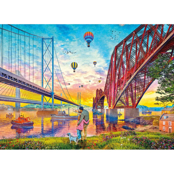 Buy Three bridges crossing, dominic davison (1000pcs) Puzzle | Jigsaw ...