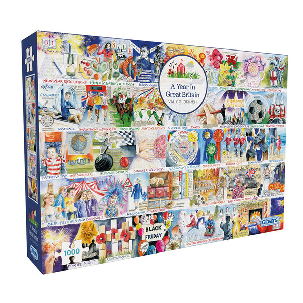 Buy A year in great britain, val goldfinch (1000pcs) Puzzle | Jigsaw Jungle