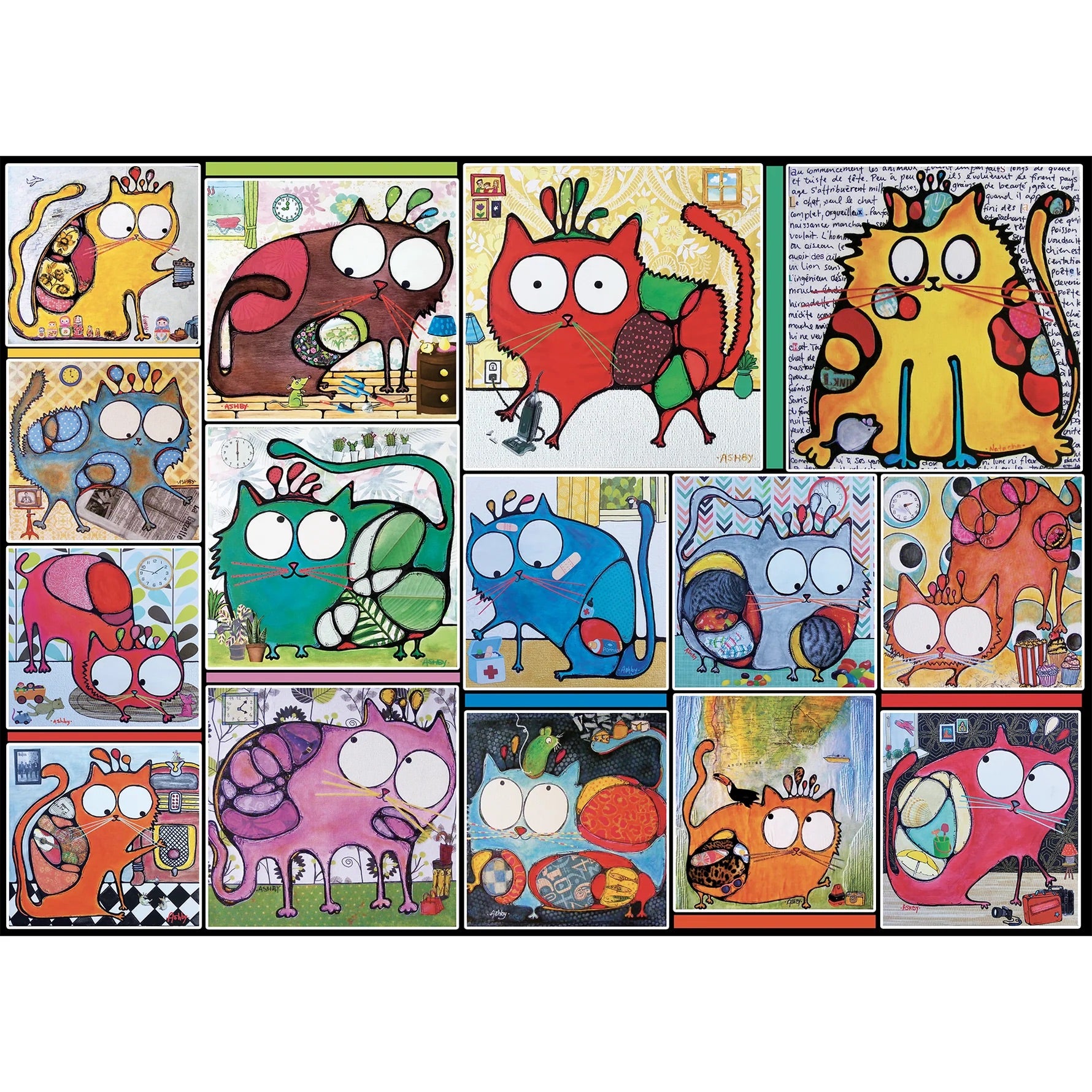 Buy Chacun son chat / to each their cat, natacha ashby Puzzle | Jigsaw ...