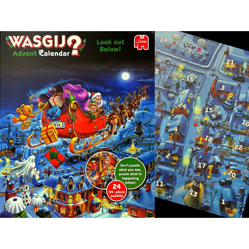 Buy Wasgij advent calendar (24 x 54pcs) Puzzle | Jigsaw Jungle