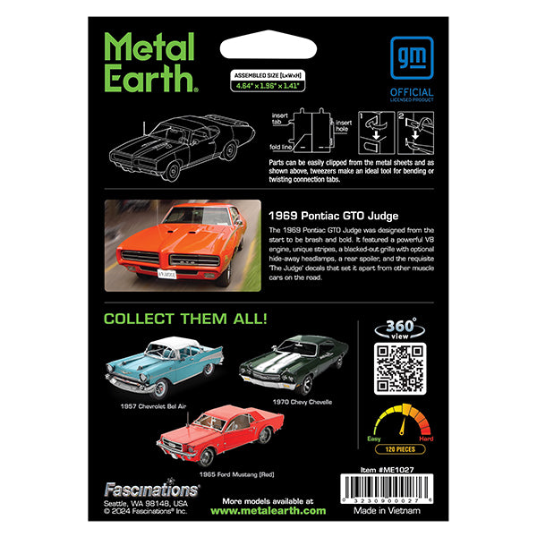 Buy Metal earth® - 3d 1969 pontiac gto judge Puzzle | Jigsaw Jungle