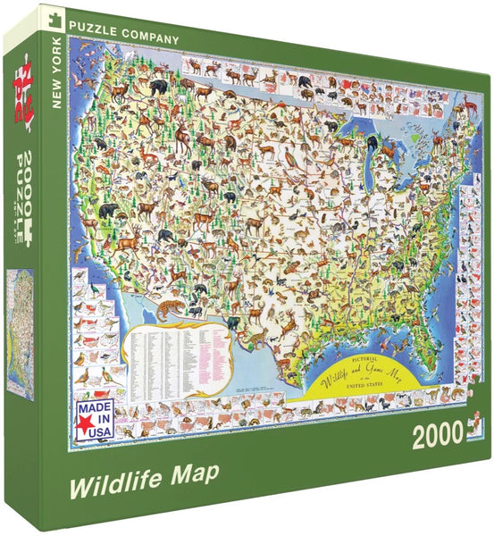 Buy Pfg wildlife map (2000pcs) (usage/used - puzzles for good) Puzzle ...