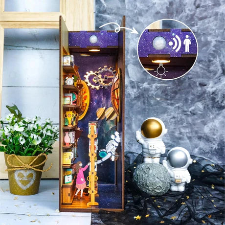 Buy Book nook - interstellar (wood with dust cover) Puzzle | Jigsaw Jungle