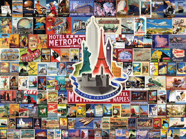 Buy Vintage posters collection - all aboard! (550pcs) Puzzle | Jigsaw ...