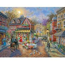Buy Pfg cobblestone village, nicky boehme (usage/used - puzzles for ...