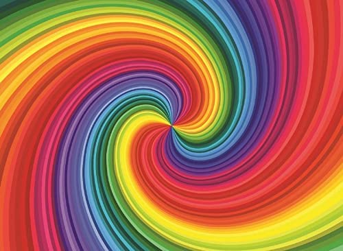 Buy Color challenge - rainbow swirl spiral (1000pcs) Puzzle | Jigsaw Jungle