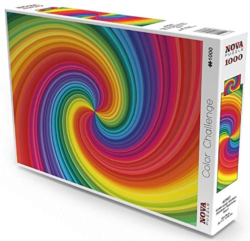 Buy Color challenge - rainbow swirl spiral (1000pcs) Puzzle | Jigsaw Jungle